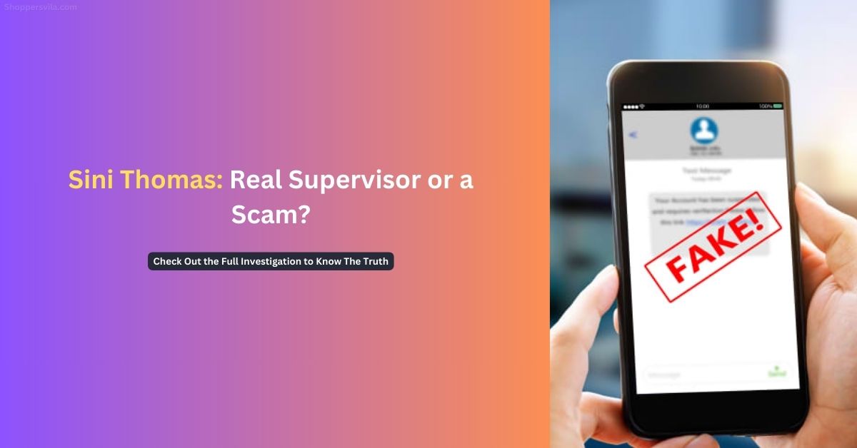 Is Sini Thomas a Real Supervisor? Know the Truth of the Deceptive Text Is Sini Thomas a Real Supervisor? Know the Truth of the Deceptive Text